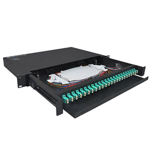 Metal Frame 1U 24 Port Patch Panel, Multimode 48 Core Optical Patch ...