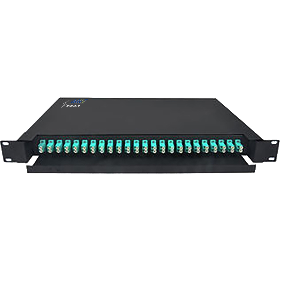 Metal Frame 1U 24 Port Patch Panel, Multimode 48 Core Optical Patch ...